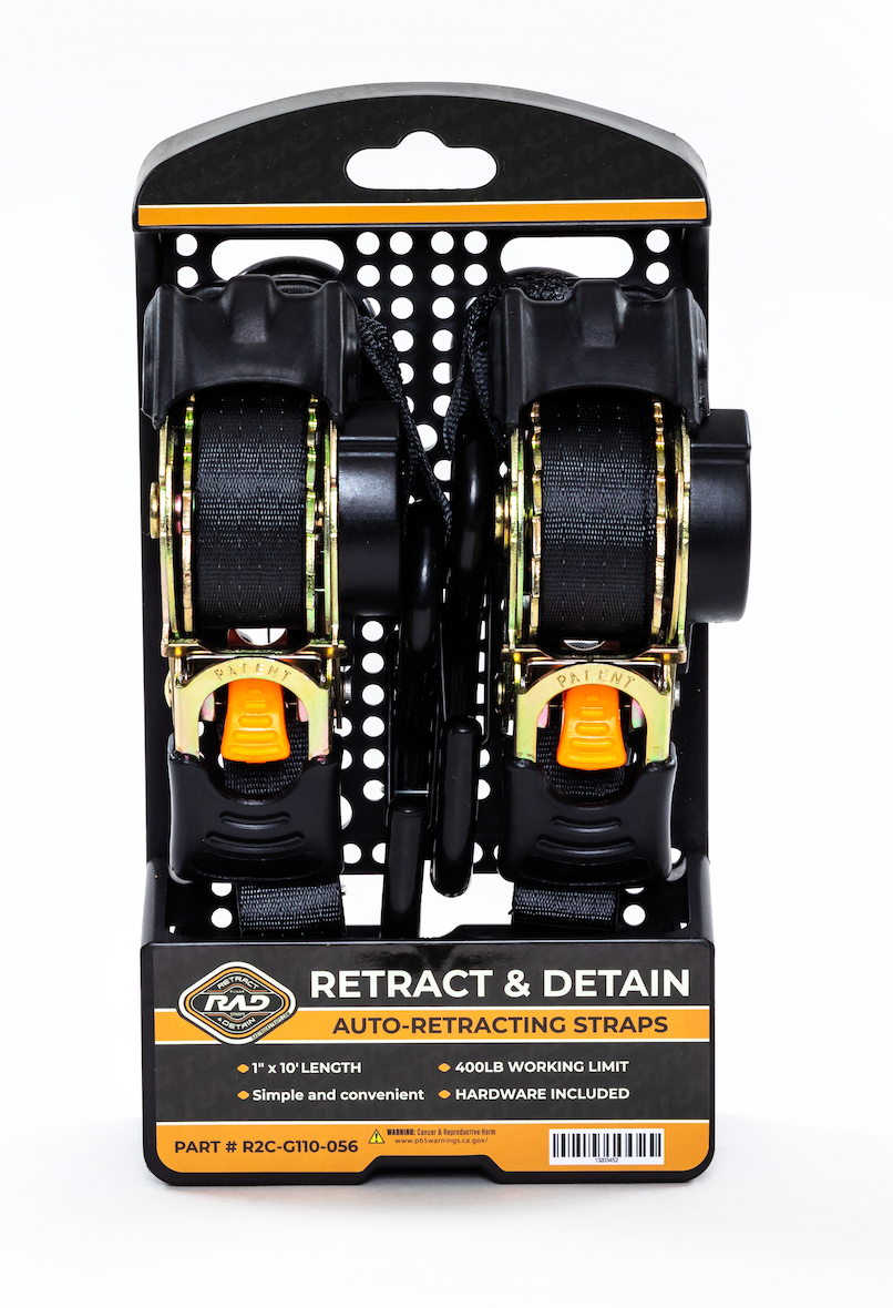 No Mount Straps (2 Pack) Double Hook – RAD Truck Straps