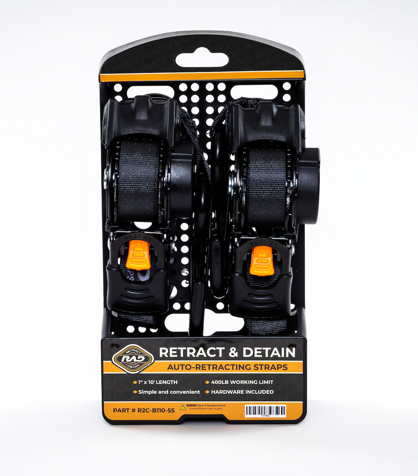 No Mount Straps (2 Pack) Double Hook – RAD Truck Straps